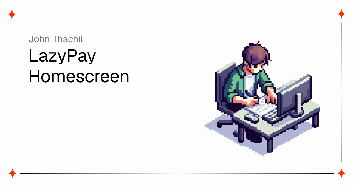 LazyPay Homescreen